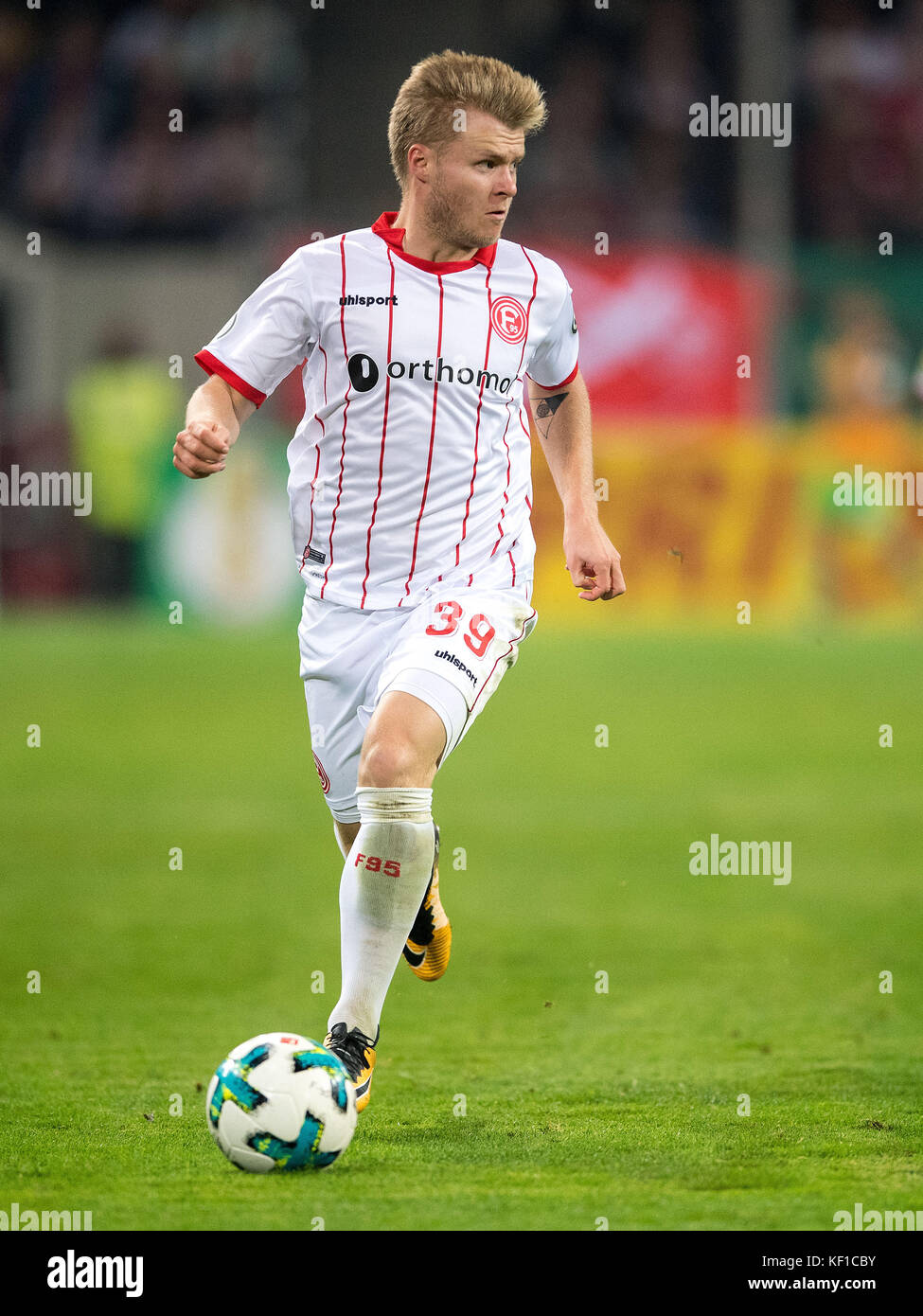 Dusseldorf's Jean Zimmer in action during the DFB Cup soccer match ...