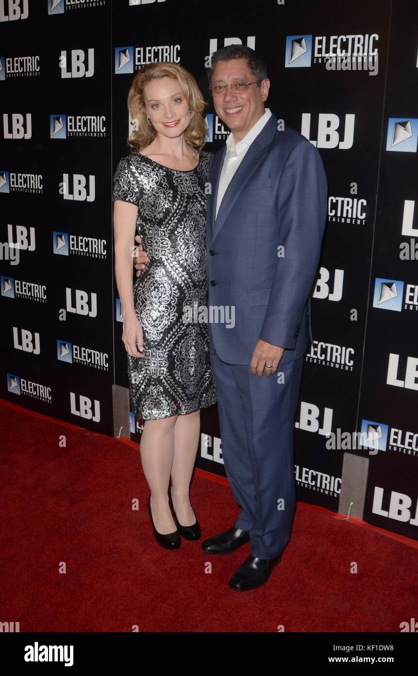 Lisa Brenner, Dean Devlin at arrivals for LBJ Premiere, ArcLight ...