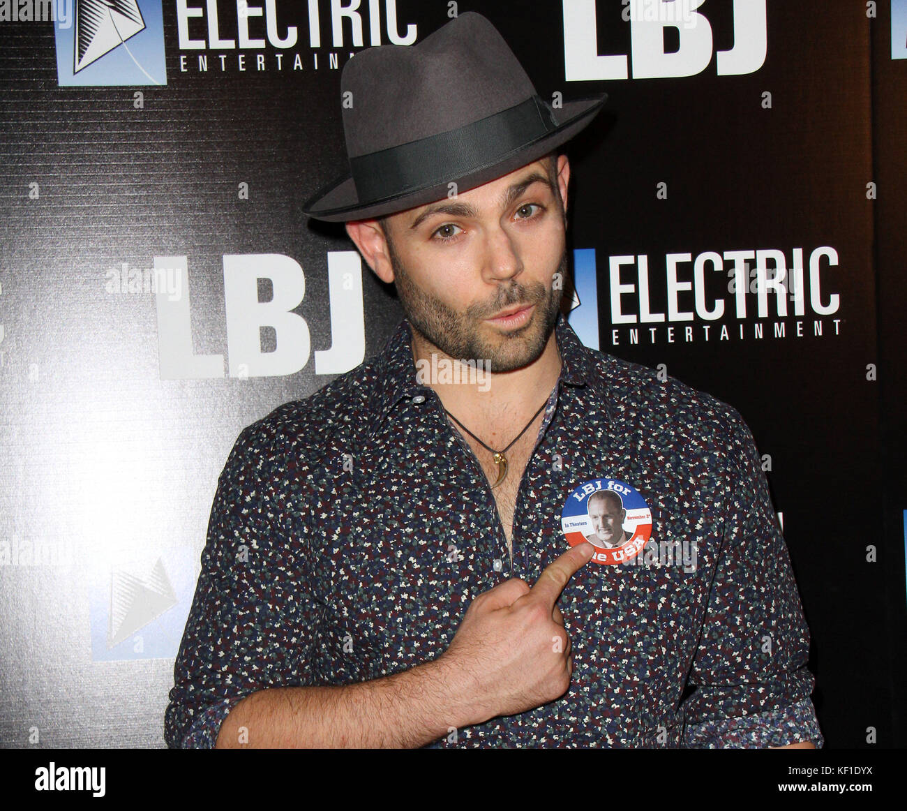 Los Angeles, CA, USA. 24th Oct, 2017. David Josh Lawrence. "LBJ"" World ...