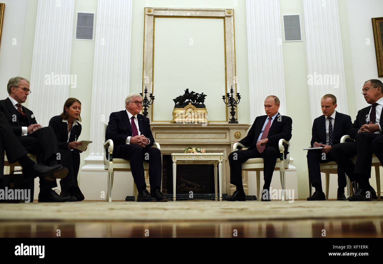 Moscow, Russia. 25th Oct, 2017. German president Frank-Walter ...