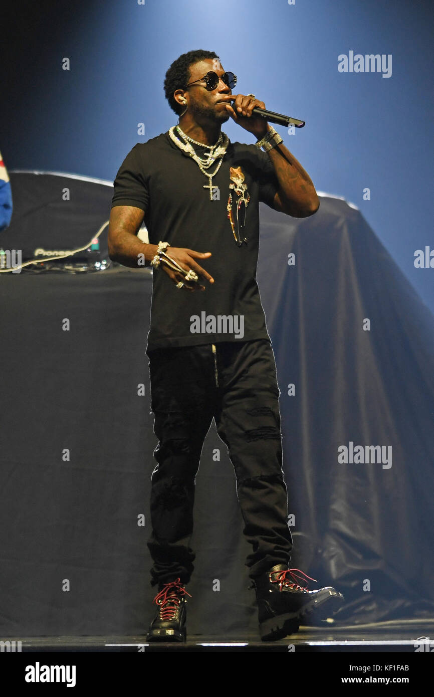 Miami, FL, USA. 24th Oct, 2017. Gucci Mane performs at the ...