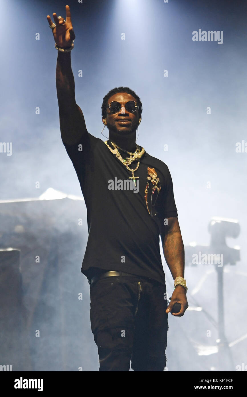 Miami, FL, USA. 24th Oct, 2017. Gucci Mane performs at the ...