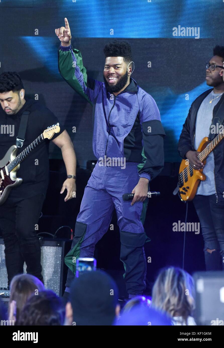 New York, NY, USA. 25th Oct, 2017. Khalid on stage for NBC Today Show ...