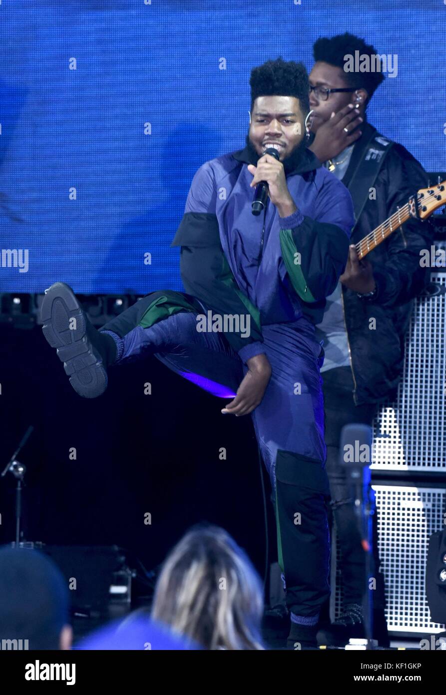 New York, NY, USA. 25th Oct, 2017. Khalid on stage for NBC Today Show ...