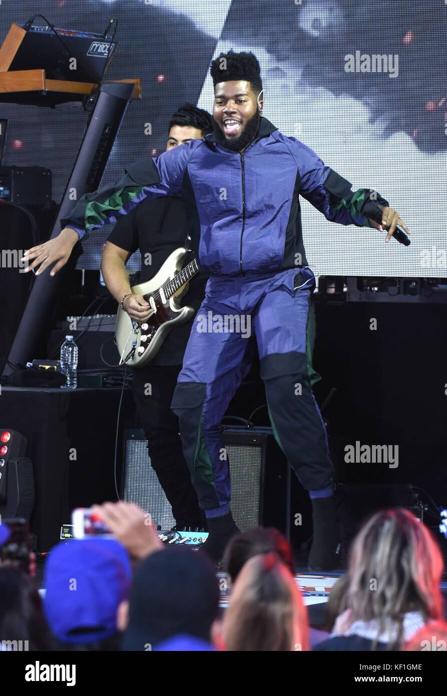 New York, NY, USA. 25th Oct, 2017. Khalid on stage for NBC Today Show ...