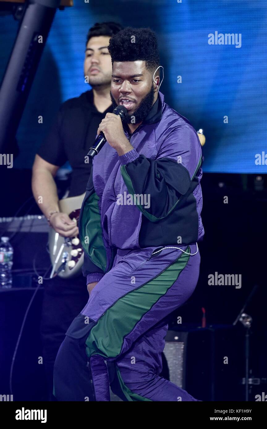 New York, NY, USA. 25th Oct, 2017. Khalid on stage for NBC Today Show ...