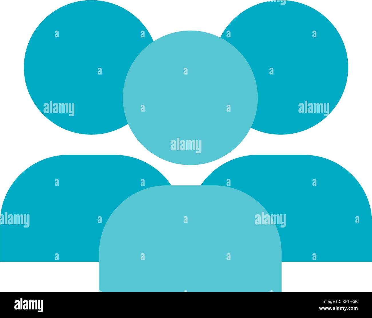 teamwork people pictogram to social connection Stock Vector Image & Art ...