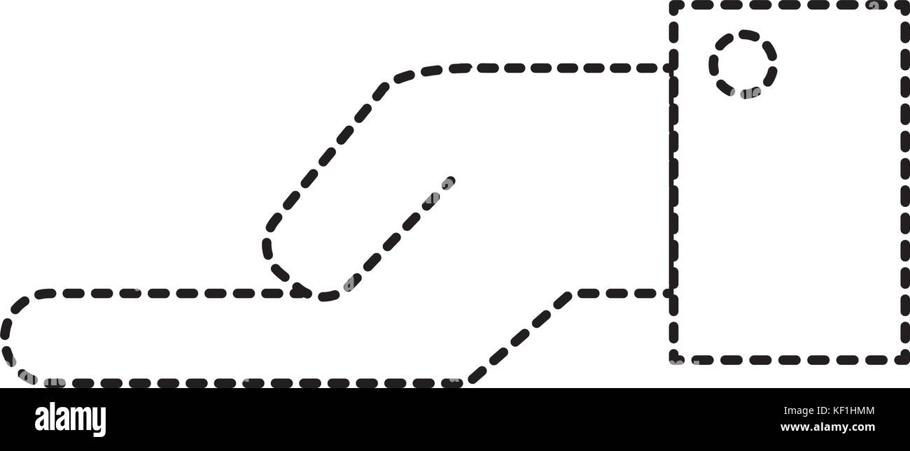 dotted shape businessman hand with palm and fingers design Stock Vector ...