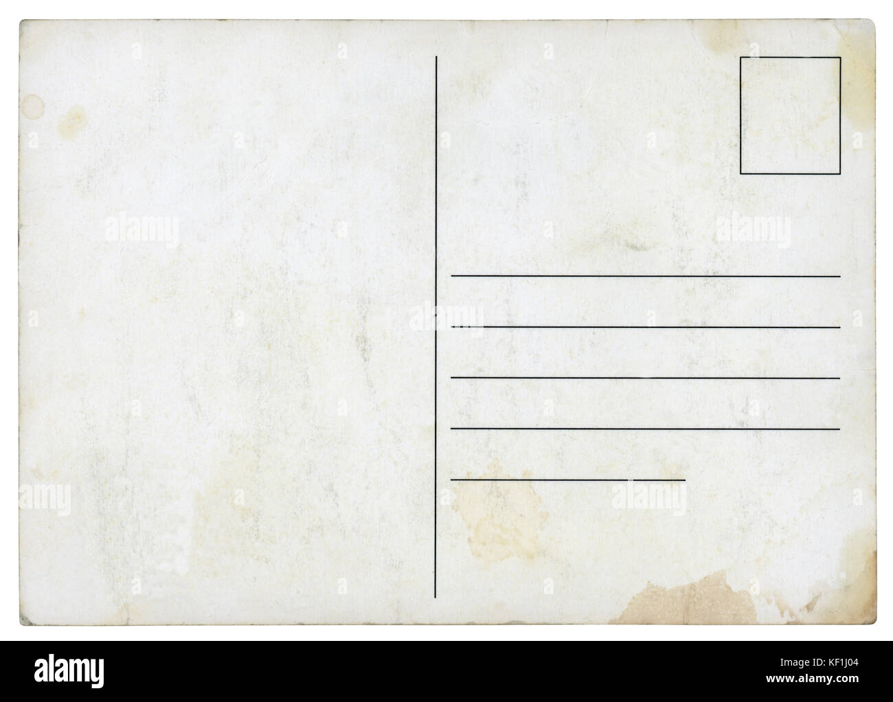 Antique Post card - isolated (clipping path included Stock Photo - Alamy