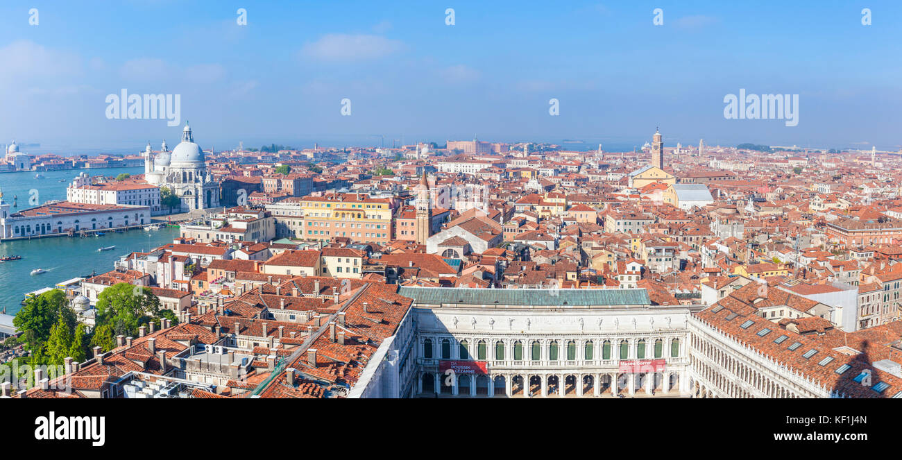 VENICE ITALY VENICE Panoramic aerial view of the Rooftops of Venice and ...