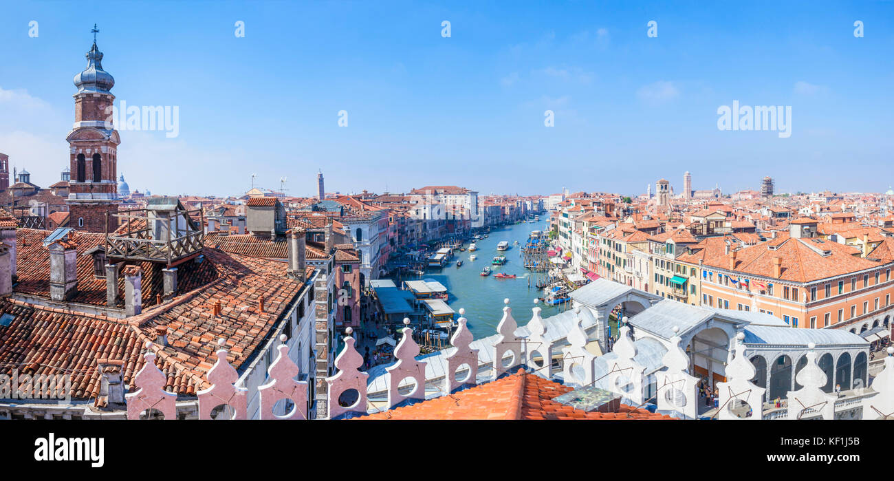 venice Italy venice Panoramic aerial view of grand canal venice ...