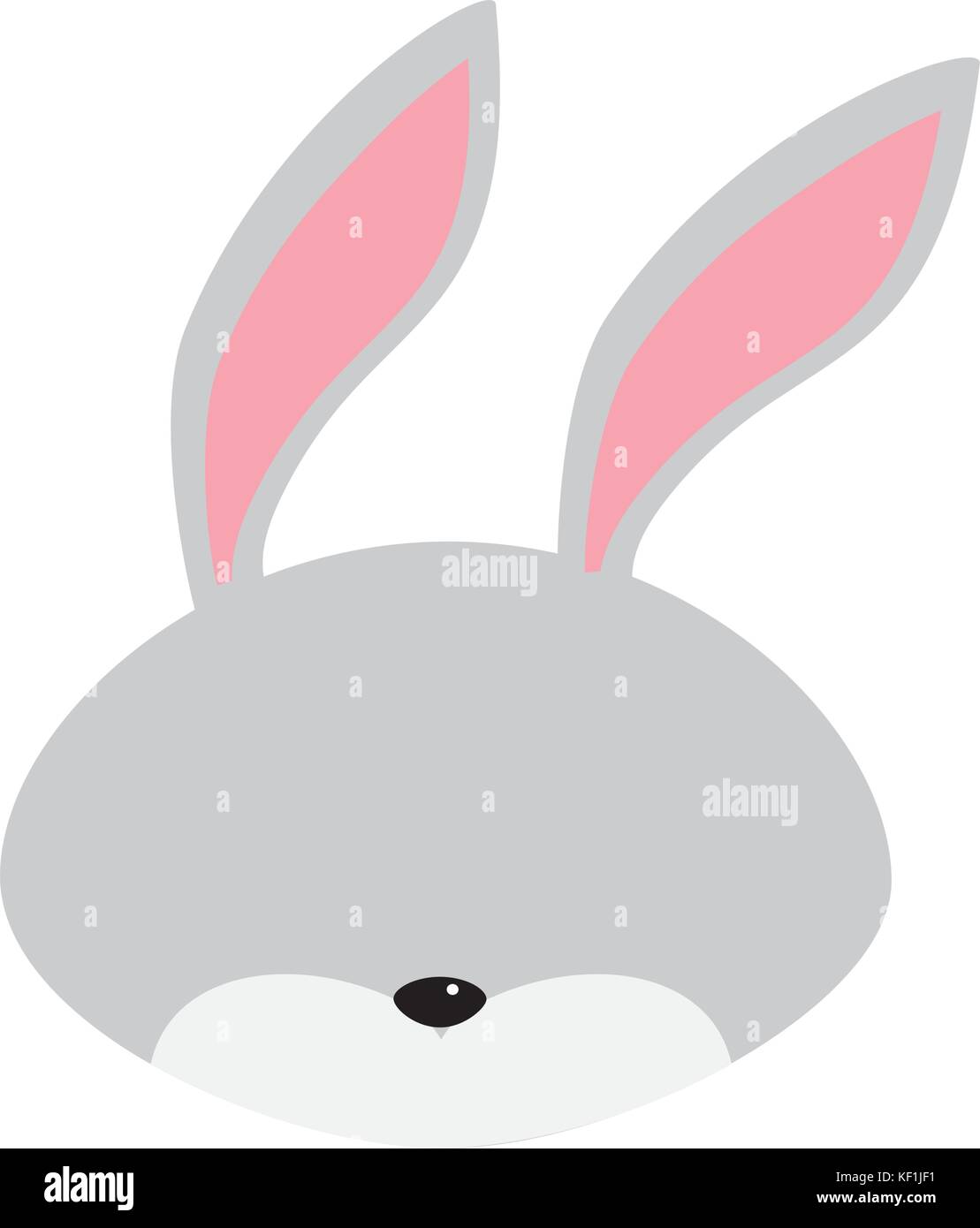 rabbit head wild cute animal Stock Vector Image & Art - Alamy