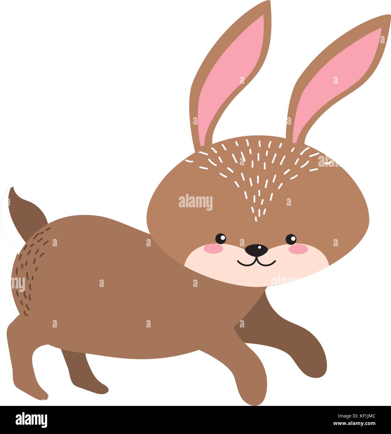 cute rabbit wild animal icon Stock Vector Image & Art - Alamy