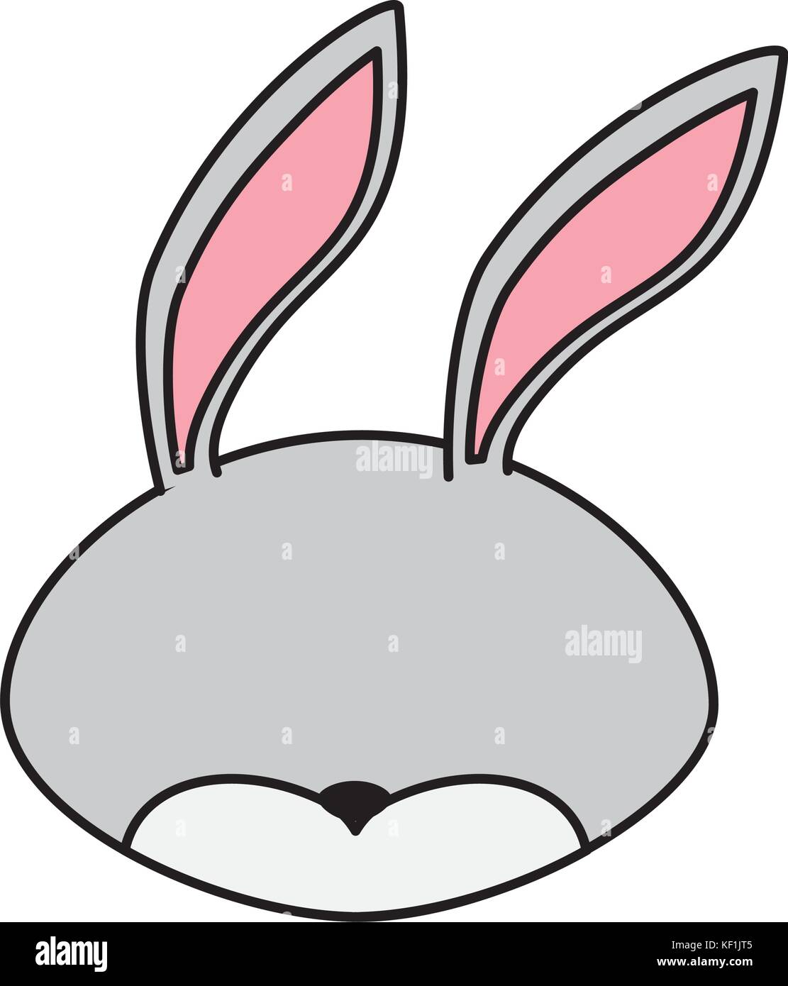 rabbit head wild cute animal Stock Vector Image & Art - Alamy