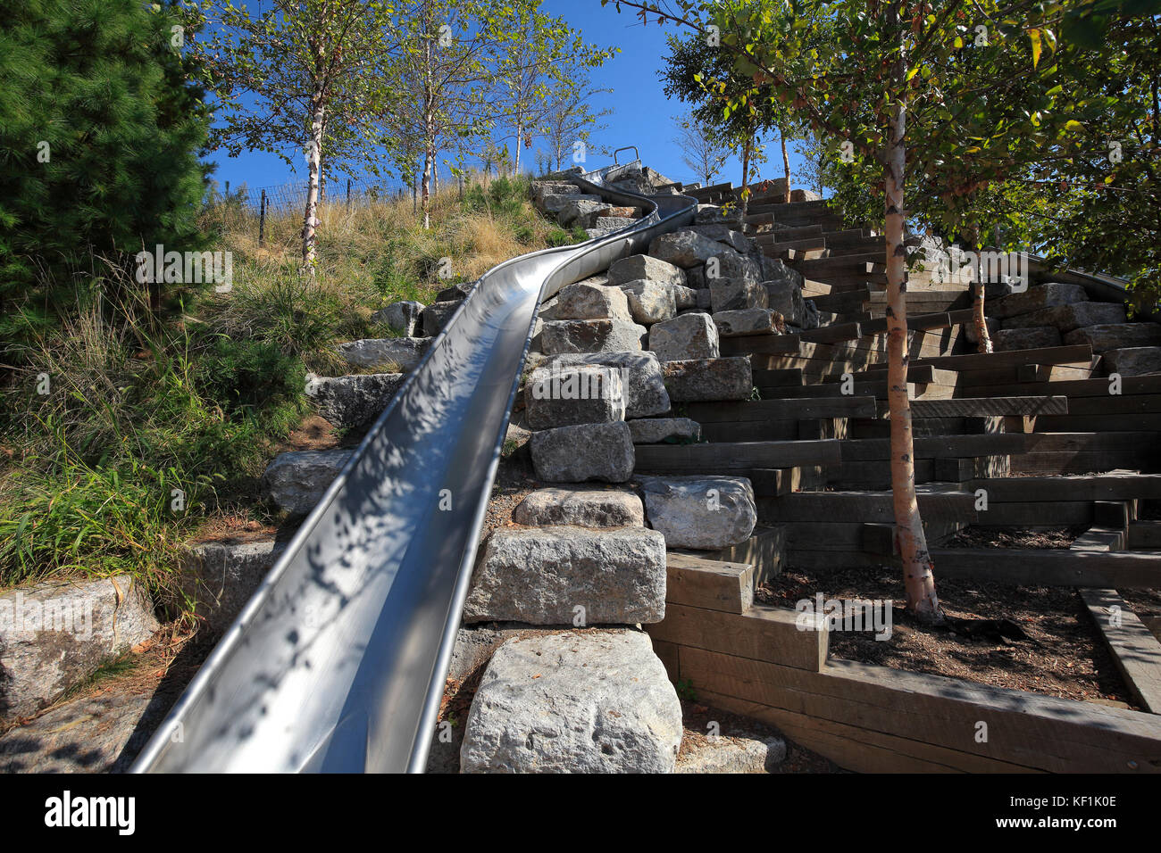 Governors island new york slide hi-res stock photography and images - Alamy