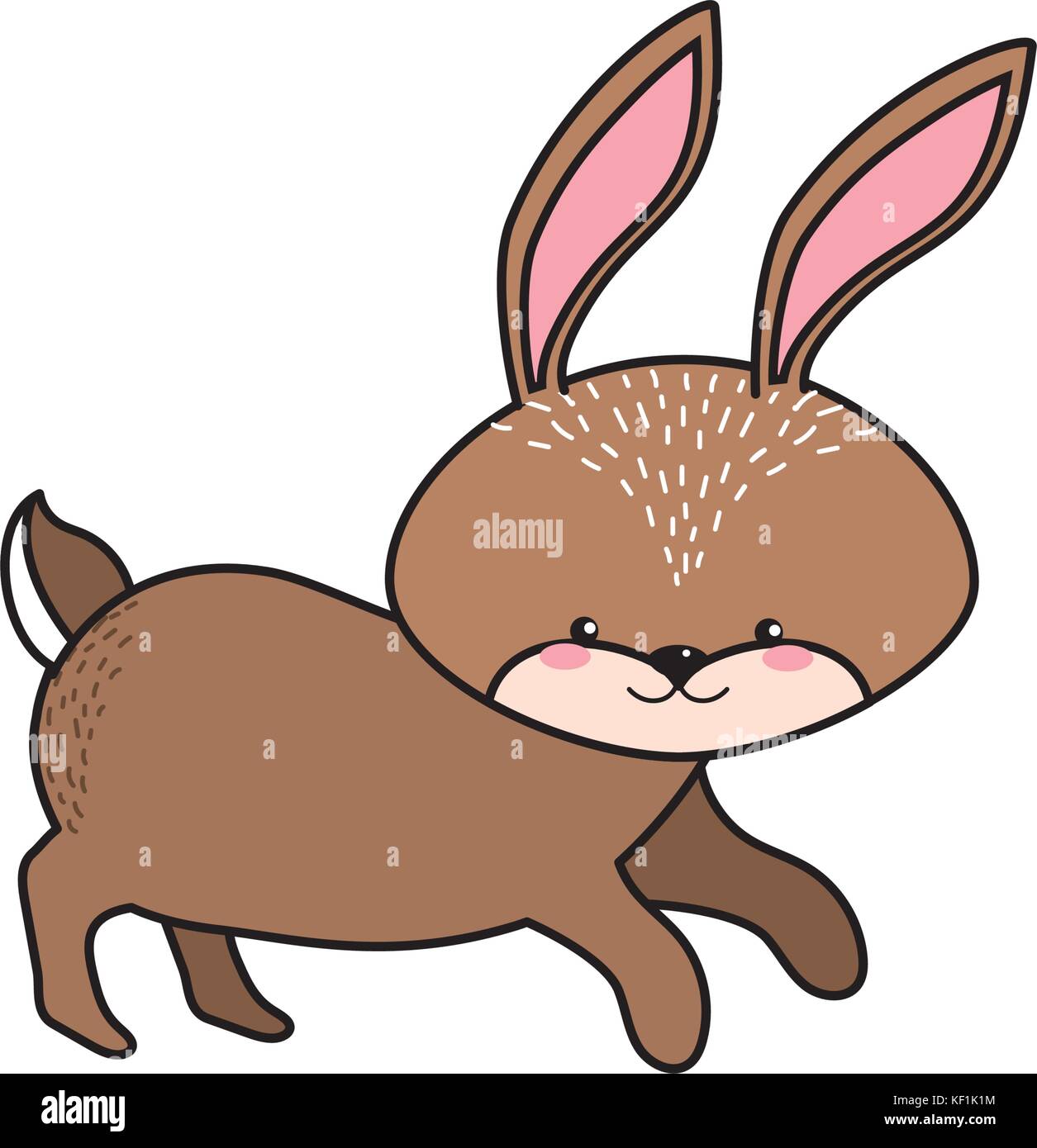 cute rabbit wild animal icon Stock Vector Image & Art - Alamy