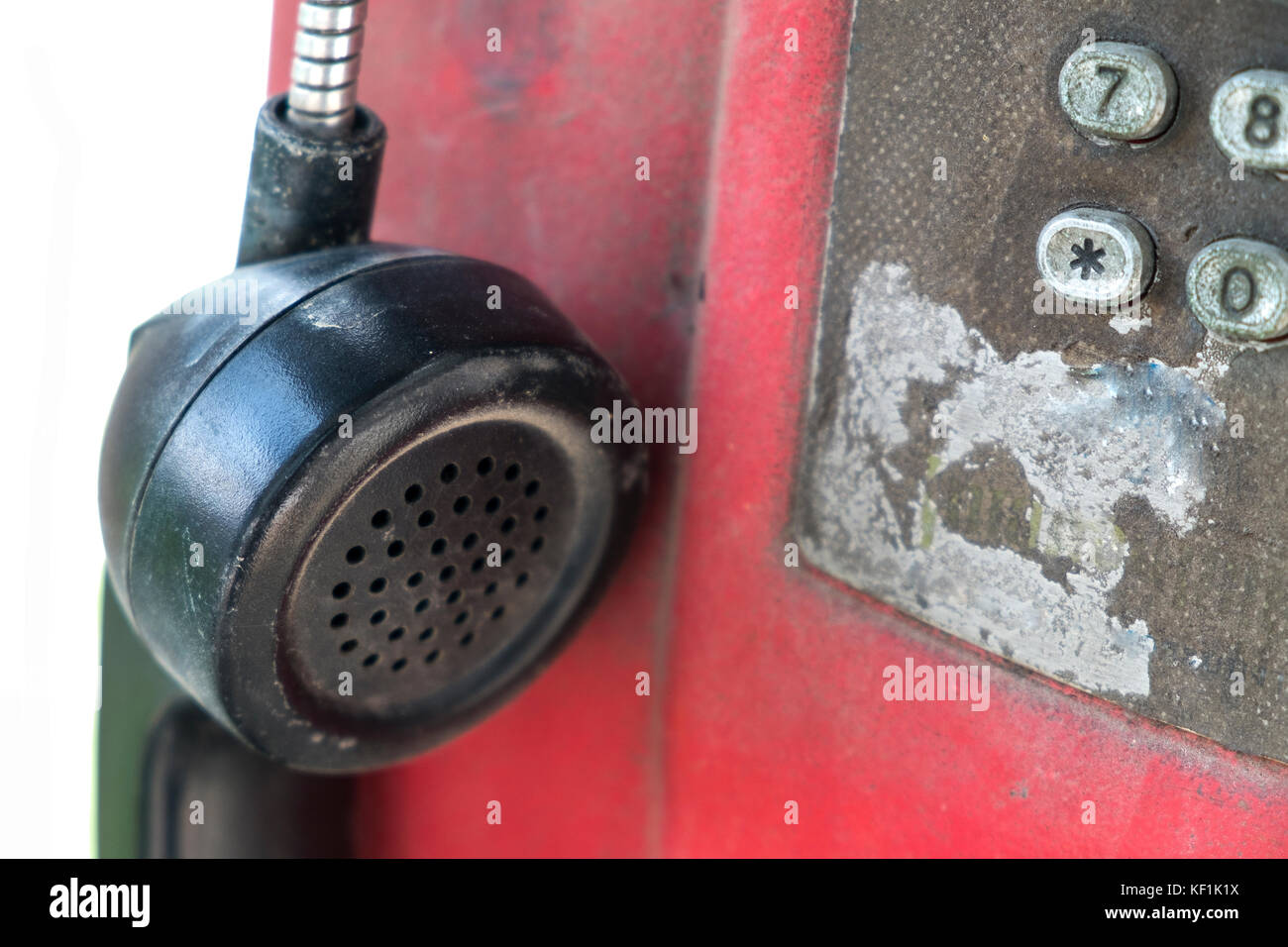 Vintage telephone hanging on the wall hi-res stock photography and ...
