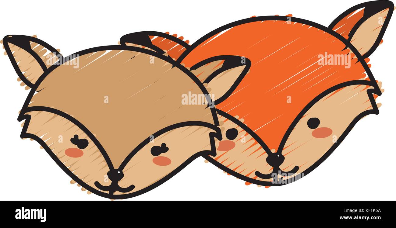 Fox animals couple together hi-res stock photography and images - Alamy