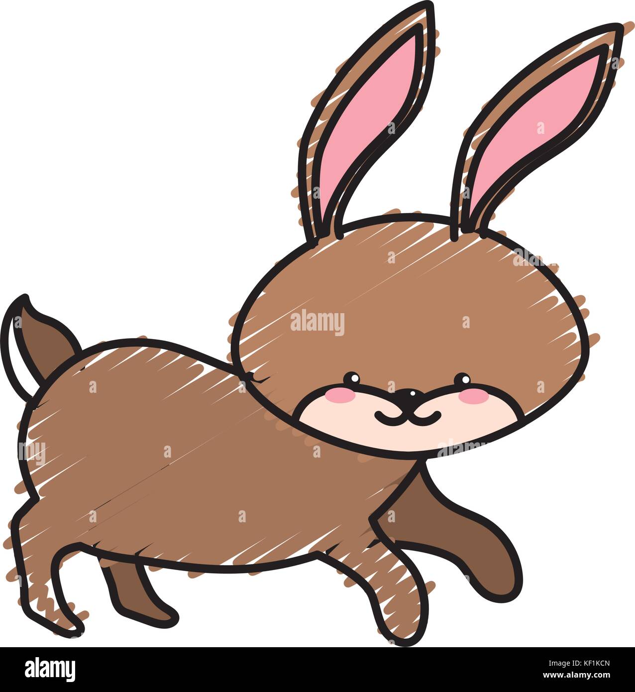 cute rabbit wild animal icon Stock Vector Image & Art - Alamy