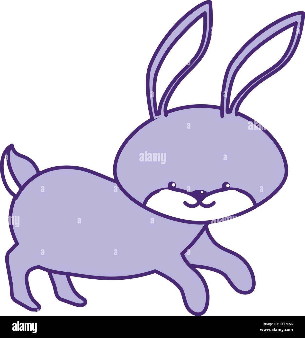 cute rabbit wild animal icon Stock Vector Image & Art - Alamy