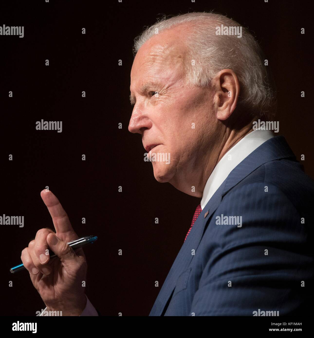 Former U.S. Vice President Joe Biden speaks during the Tom Johnson ...