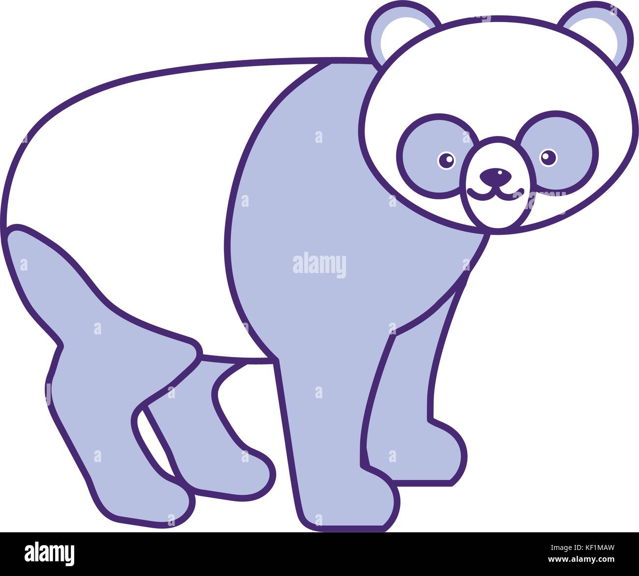 cute panda wild animal icon Stock Vector Image & Art - Alamy