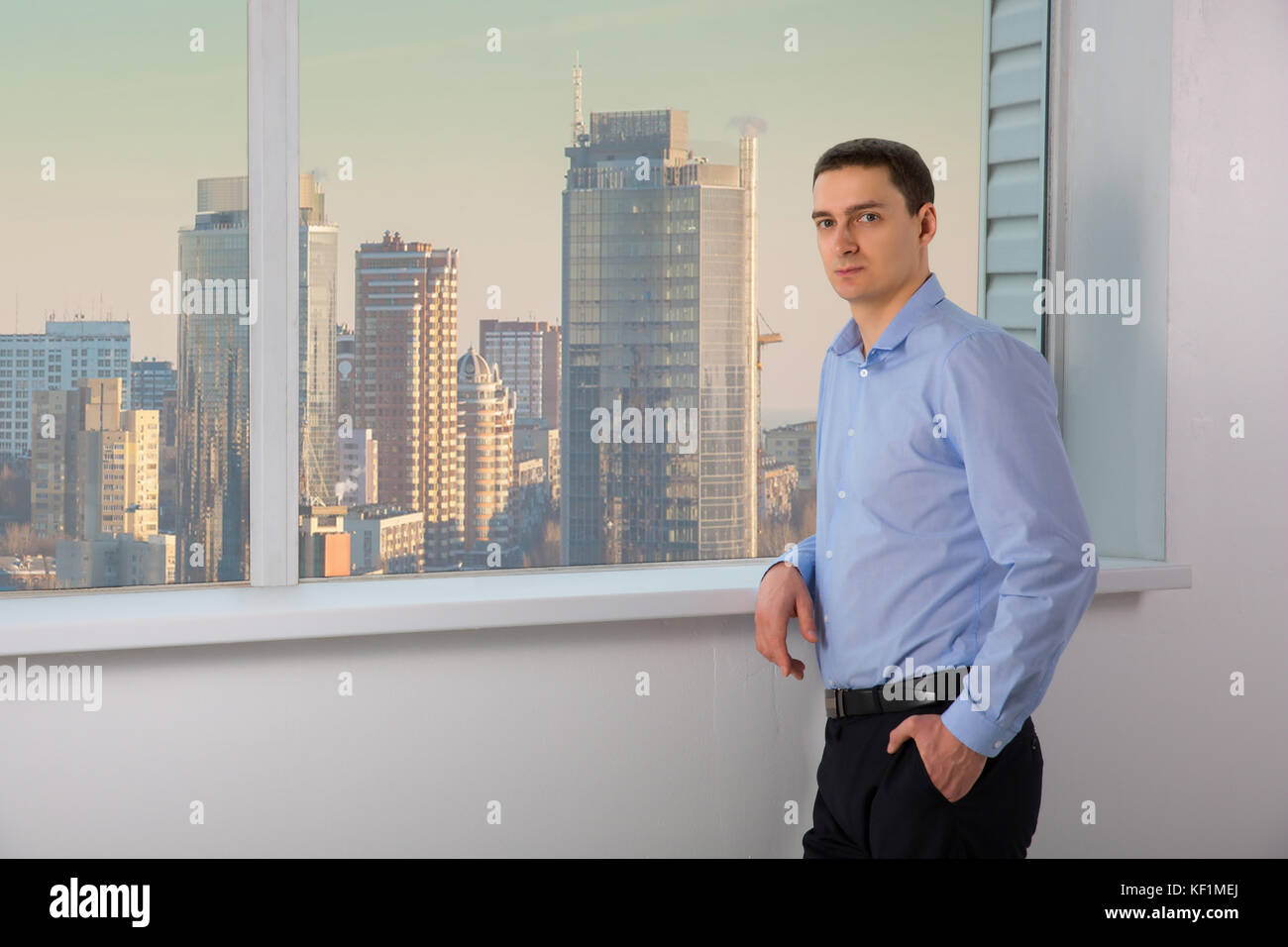 Man experienced managing director dressed in luxury suit is resting ...