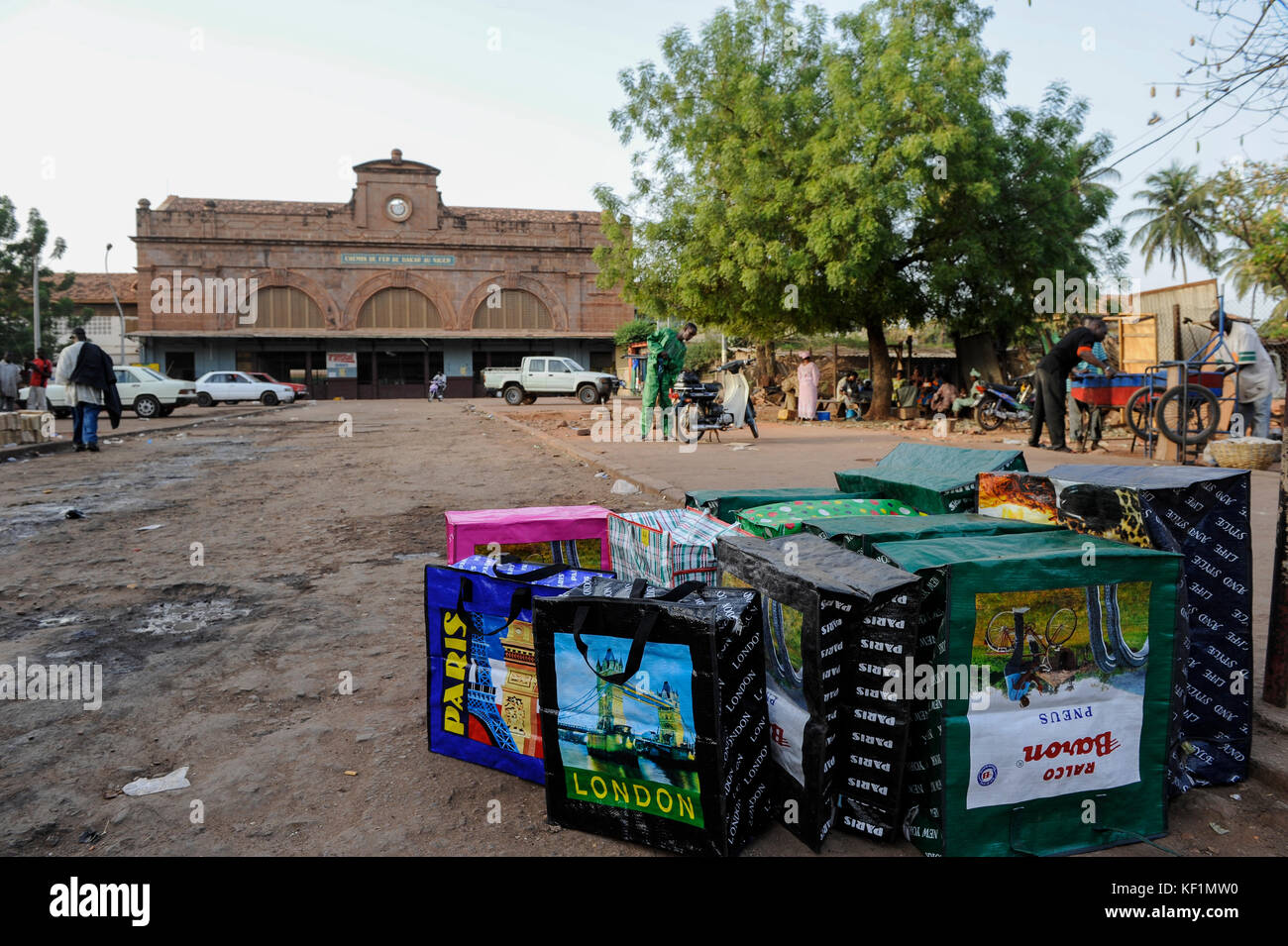 MALI, Bamako , central railway station built during french colonial ...