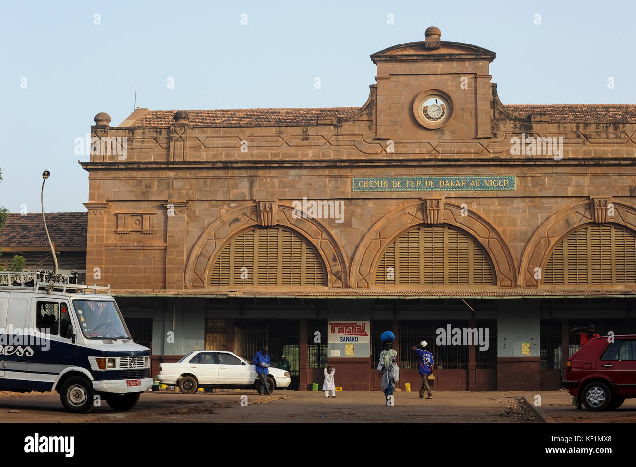 MALI, Bamako , central railway station built during french colonial ...