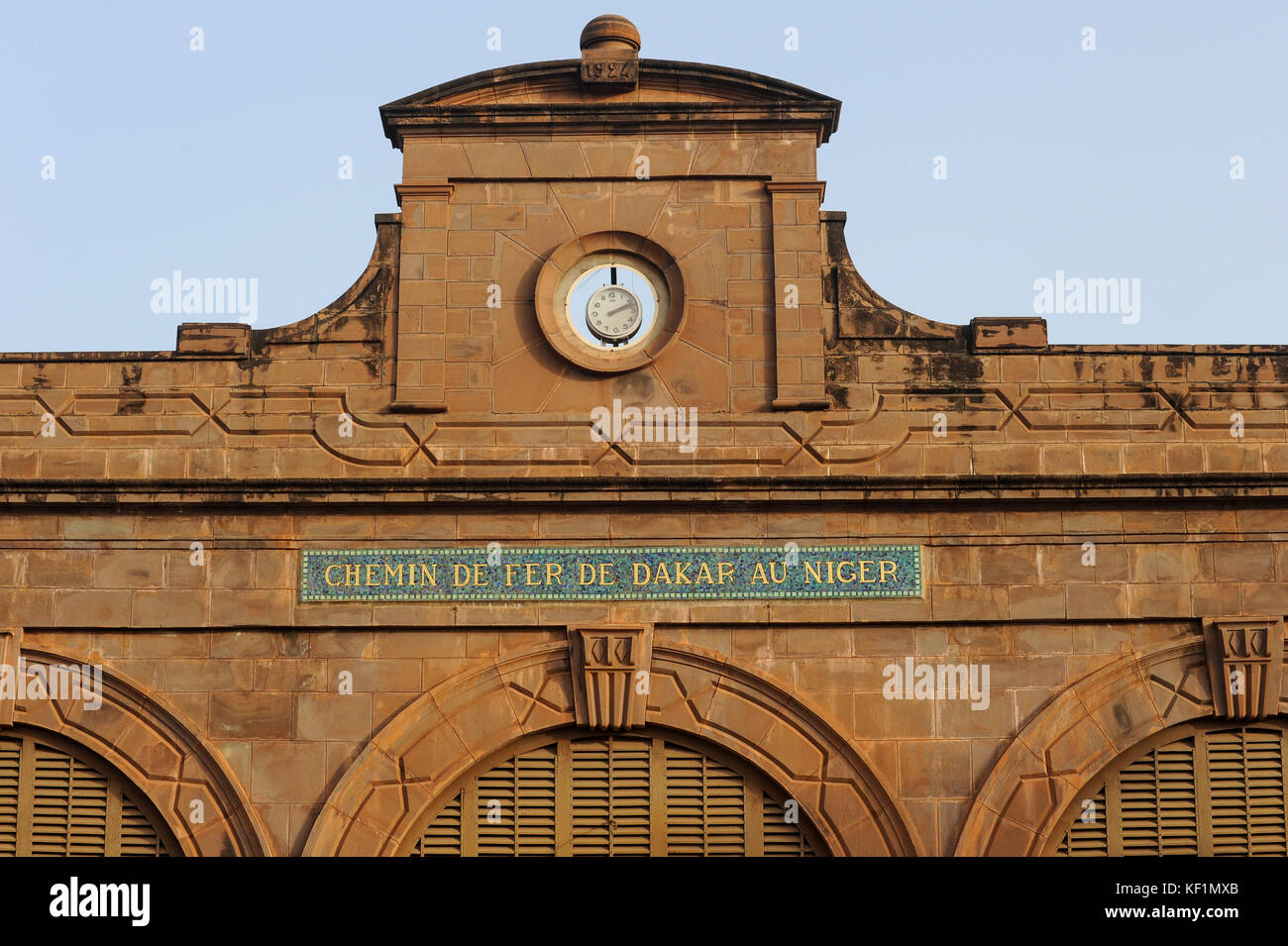 MALI, Bamako , central railway station built during french colonial ...