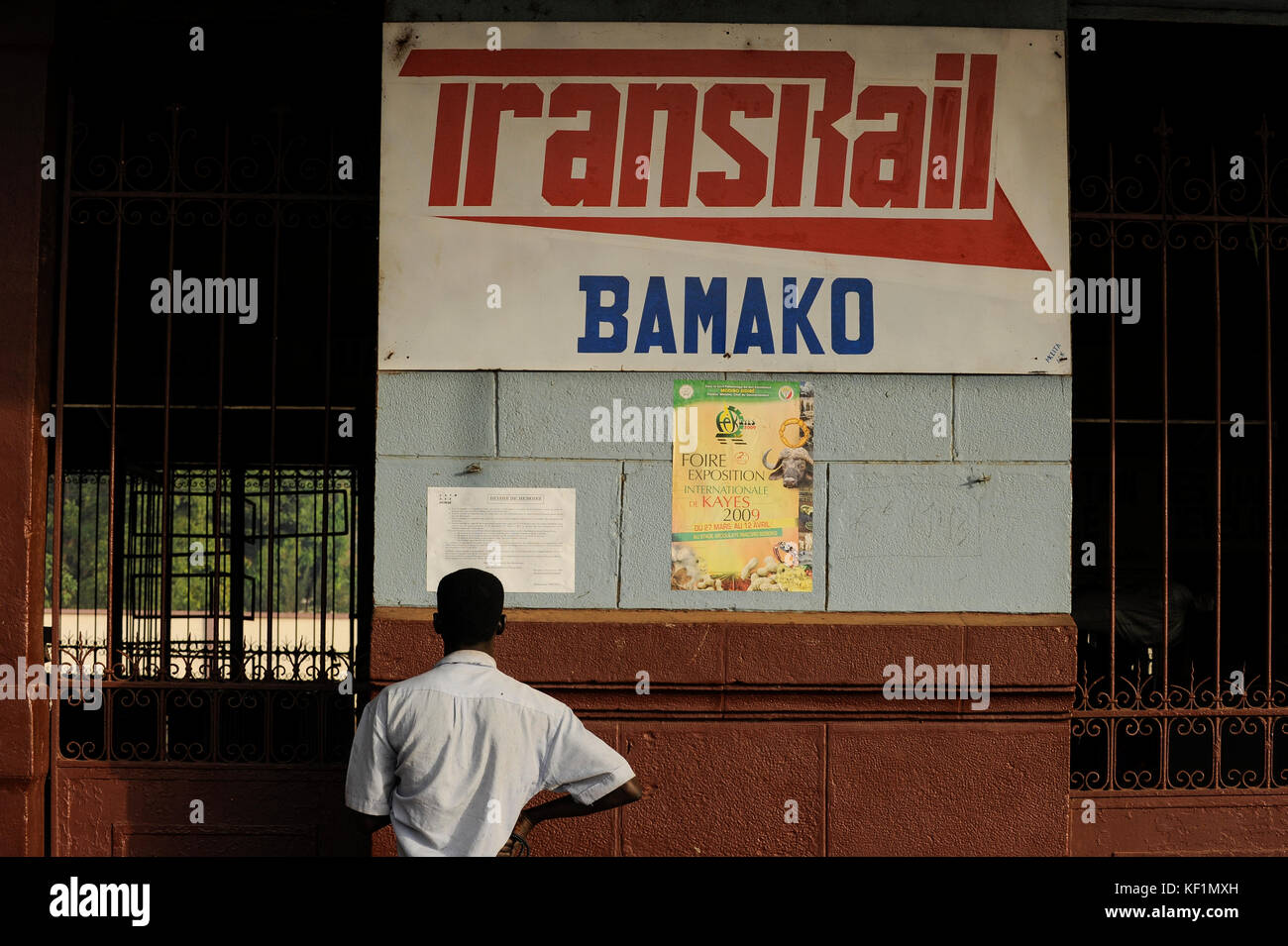 MALI, Bamako , central railway station built during french colonial ...