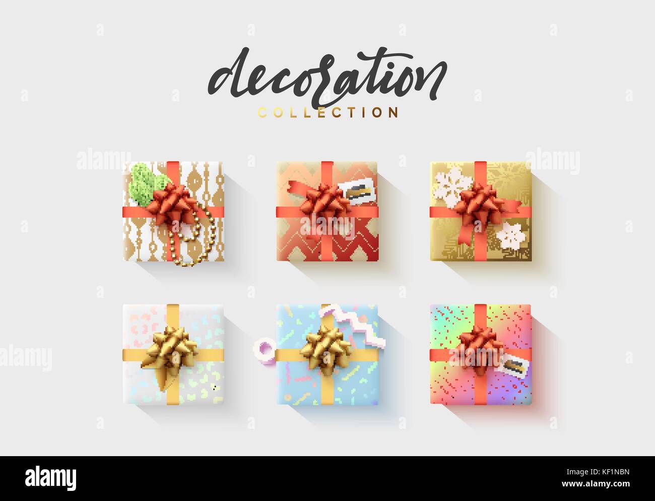 Lots gift boxes in Stock Vector Images - Alamy