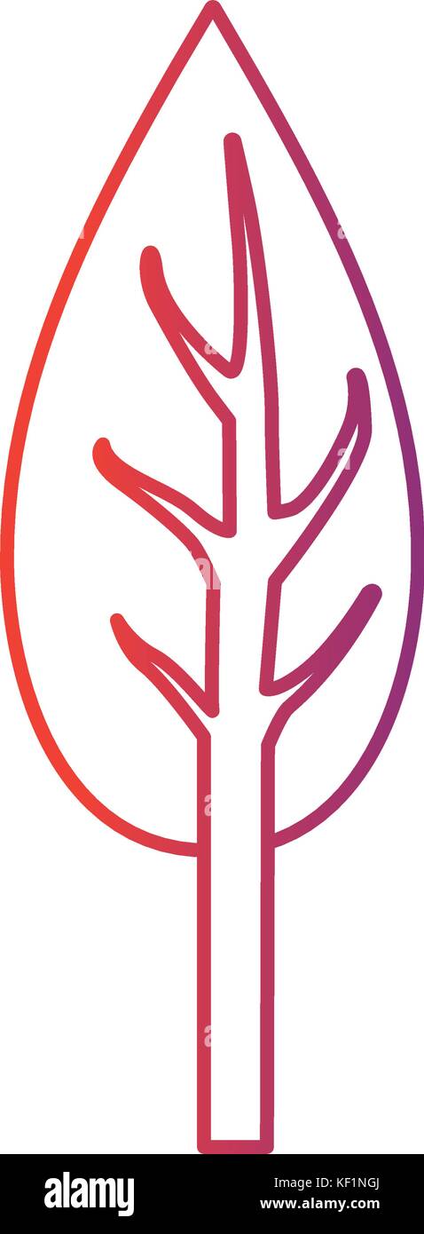 line natual and ecological tree with branches plant Stock Vector Image ...