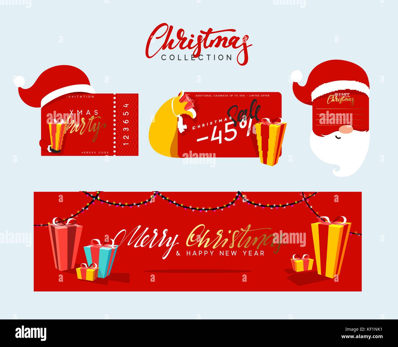 Banner christmas background notebook Stock Vector Images - Alamy