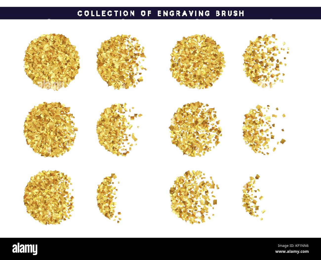 Brush stipple gold confetti pattern for design Stock Vector Image & Art ...
