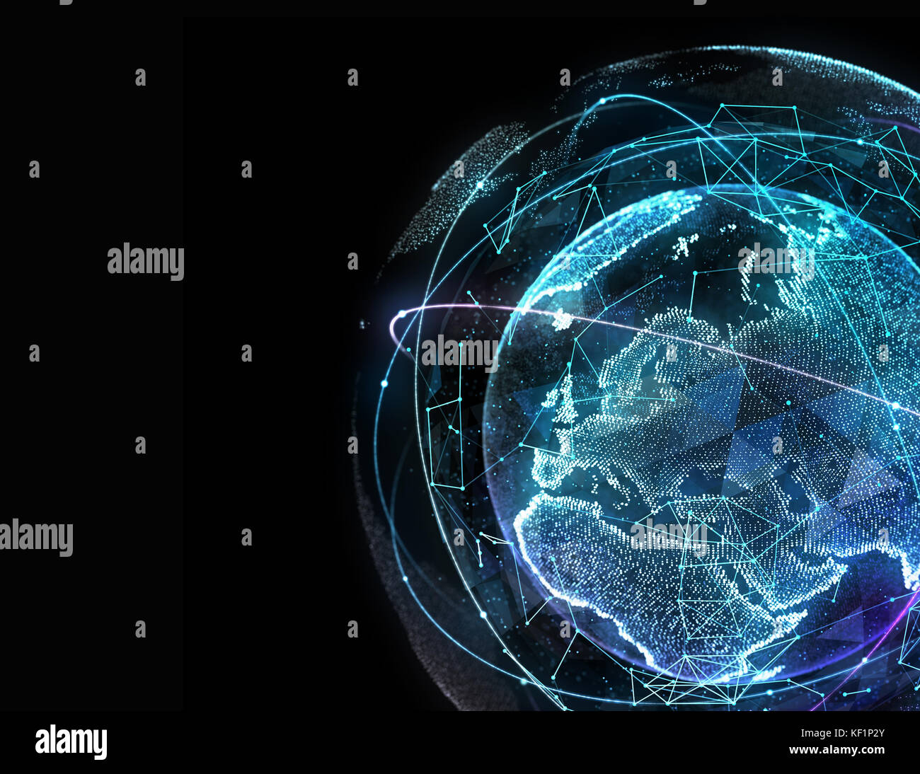 Digital design of a global network of Internet Stock Photo - Alamy