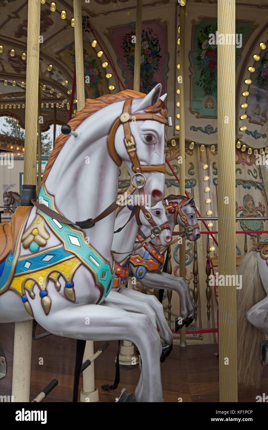 Carousel, Merry Go Round, Alaska State Fair, Palmer, Alaska, USA Stock ...