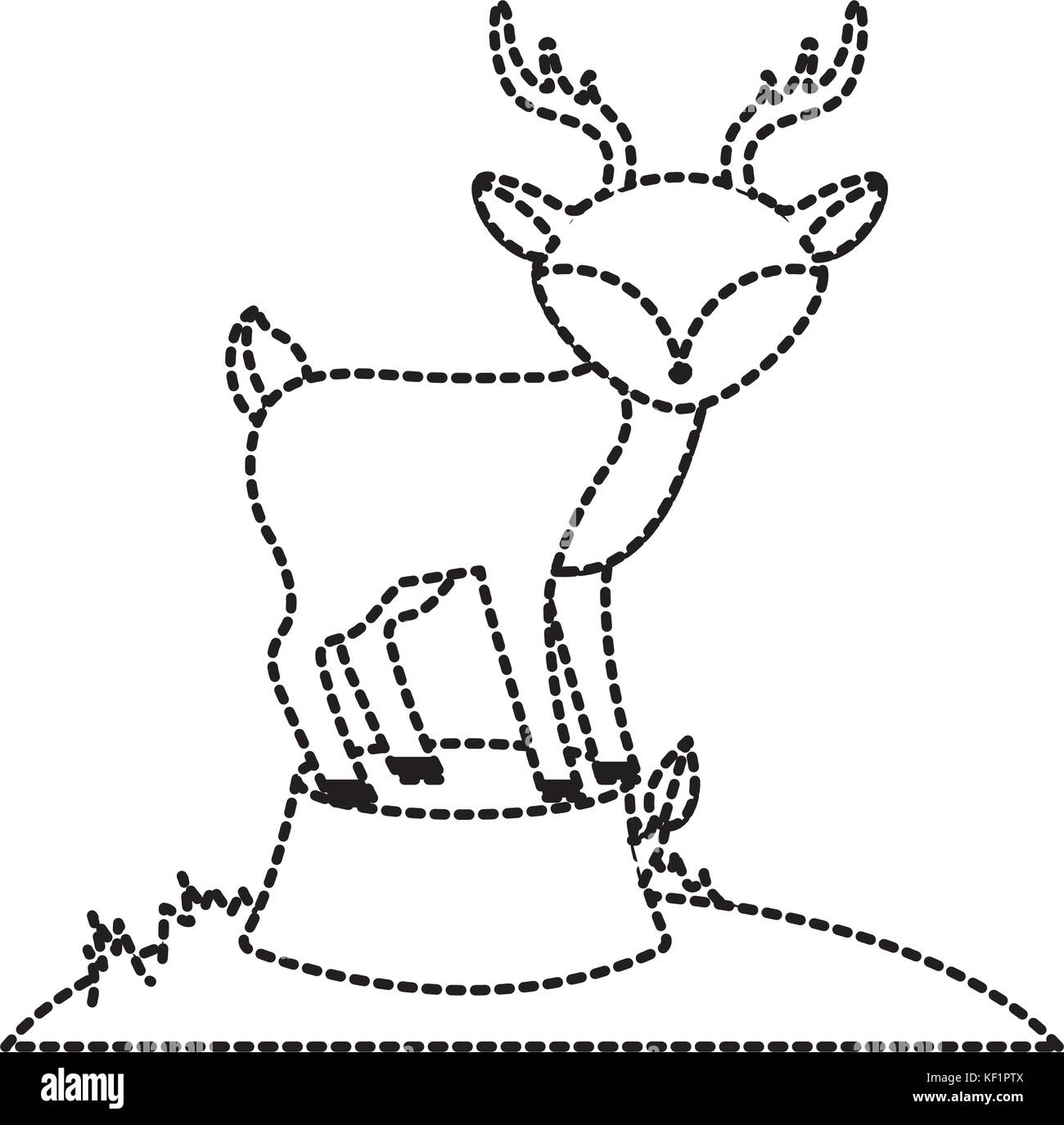 Dotted deer Stock Vector Images - Alamy