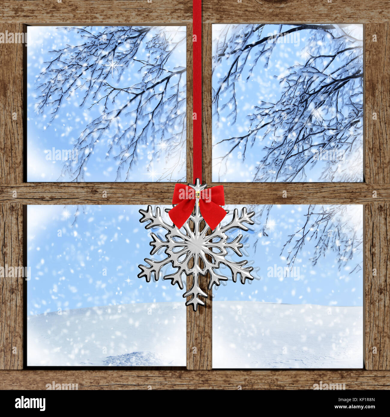 Christmas tree inside house window hi-res stock photography and images ...