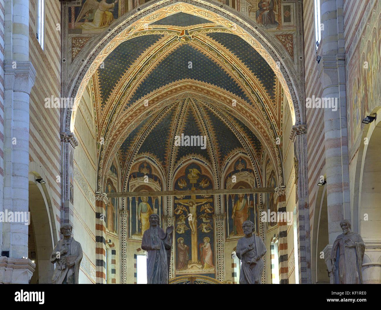 Verona Veneto Italy. Basilica of San Zeno, also known as Saint Zeno ...