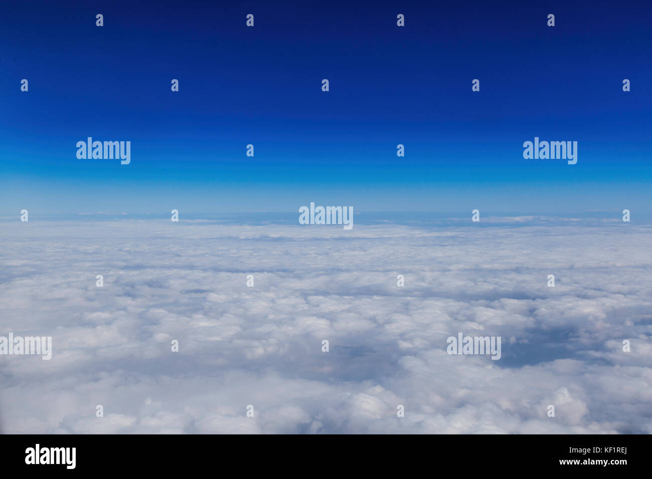 Aerial photography blue skyline with clouds Stock Photo - Alamy
