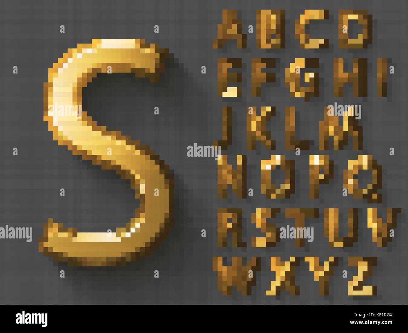Letter gold 3d 3d fonts 3d letter hi-res stock photography and images ...