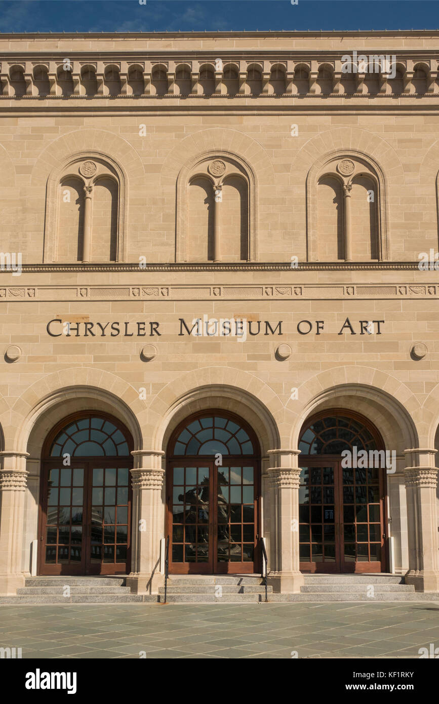 Chrysler Museum of Art Norfolk Virginia Stock Photo - Alamy