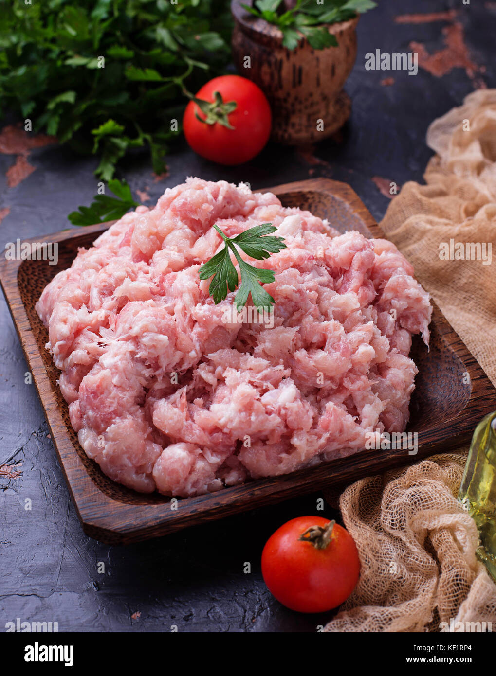 Raw minced meat Stock Photo - Alamy