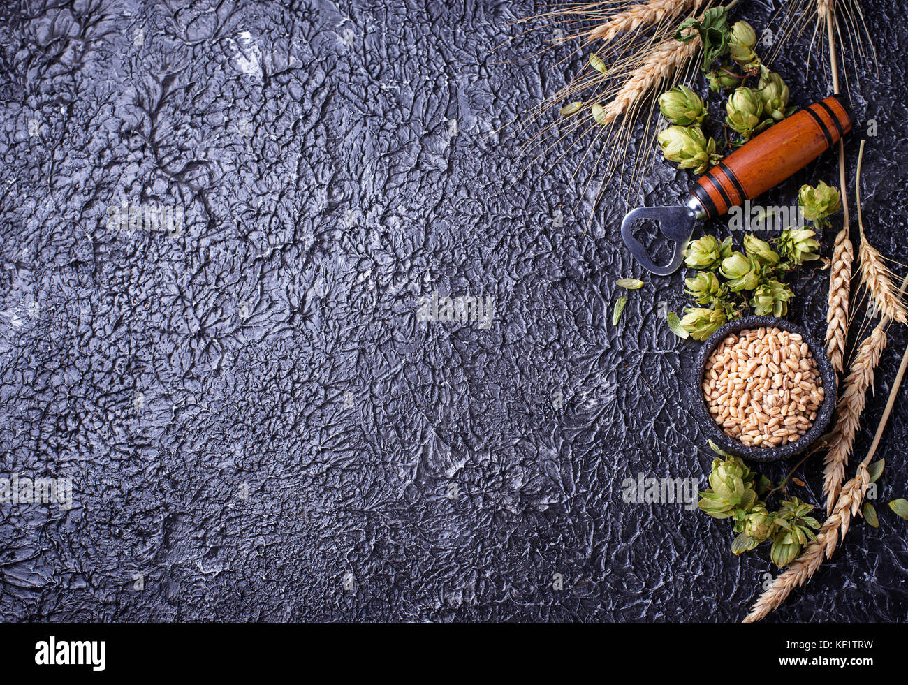 Concept of the beer ingredient Stock Photo - Alamy