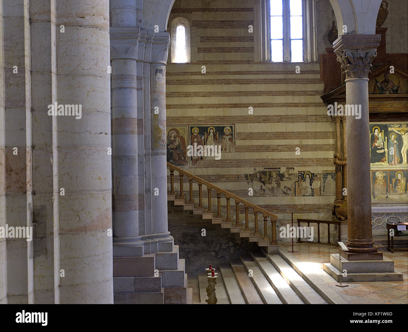 Verona Veneto Italy. Basilica of San Zeno, also known as Saint Zeno ...
