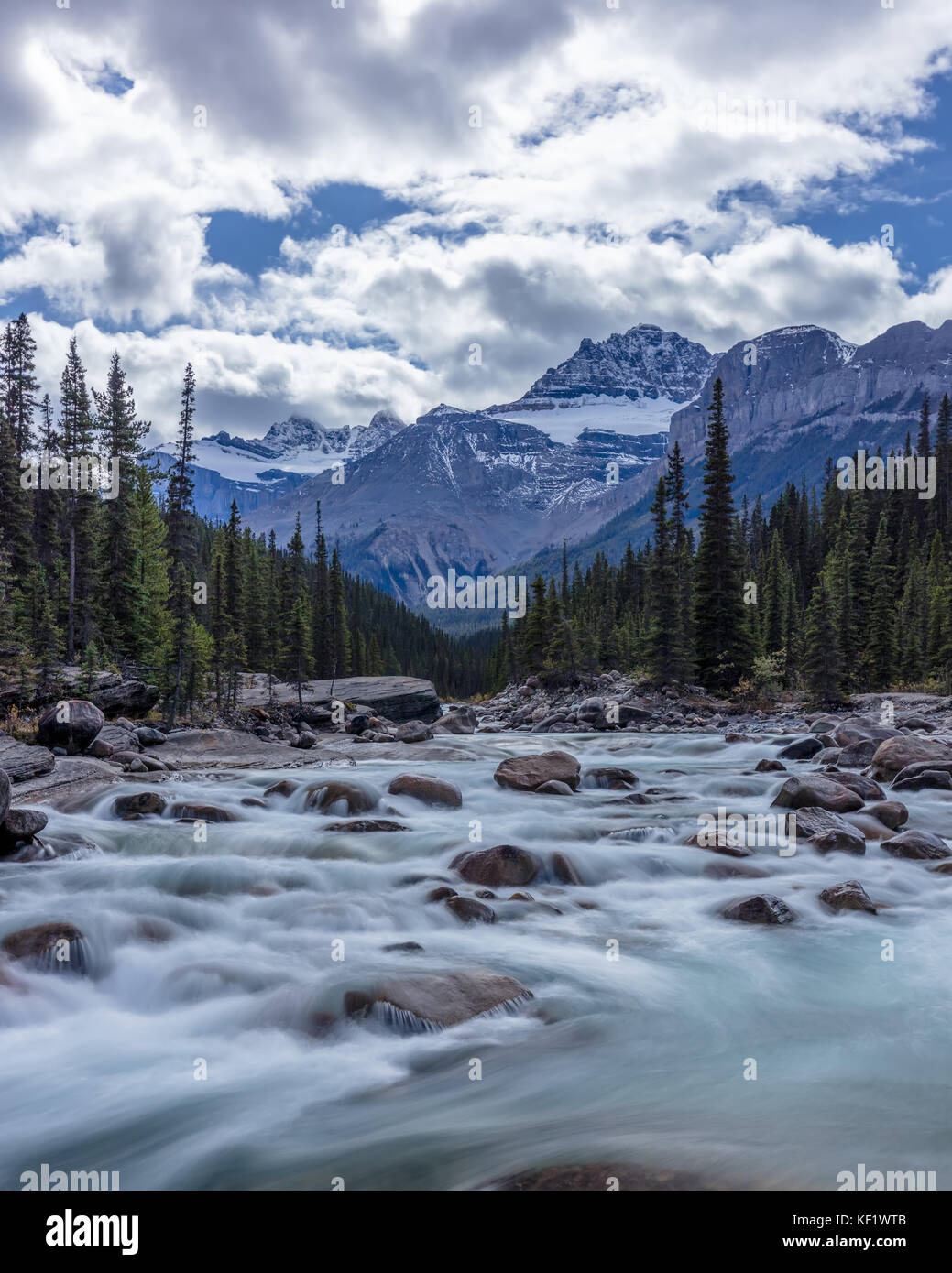 Mistaya River in Banff National Park, Alberta Stock Photo - Alamy