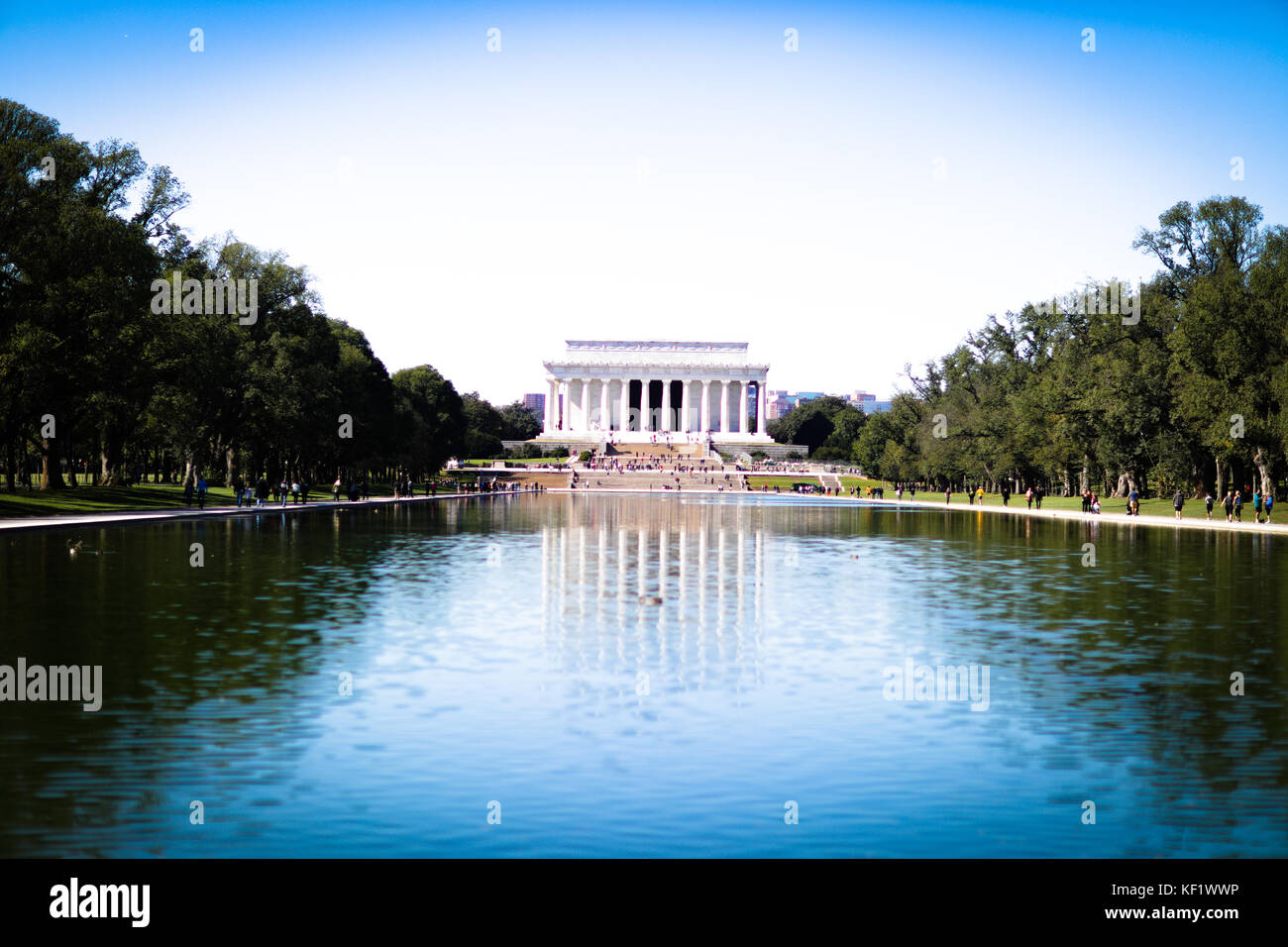 Lincoln and the Pool Stock Photo - Alamy