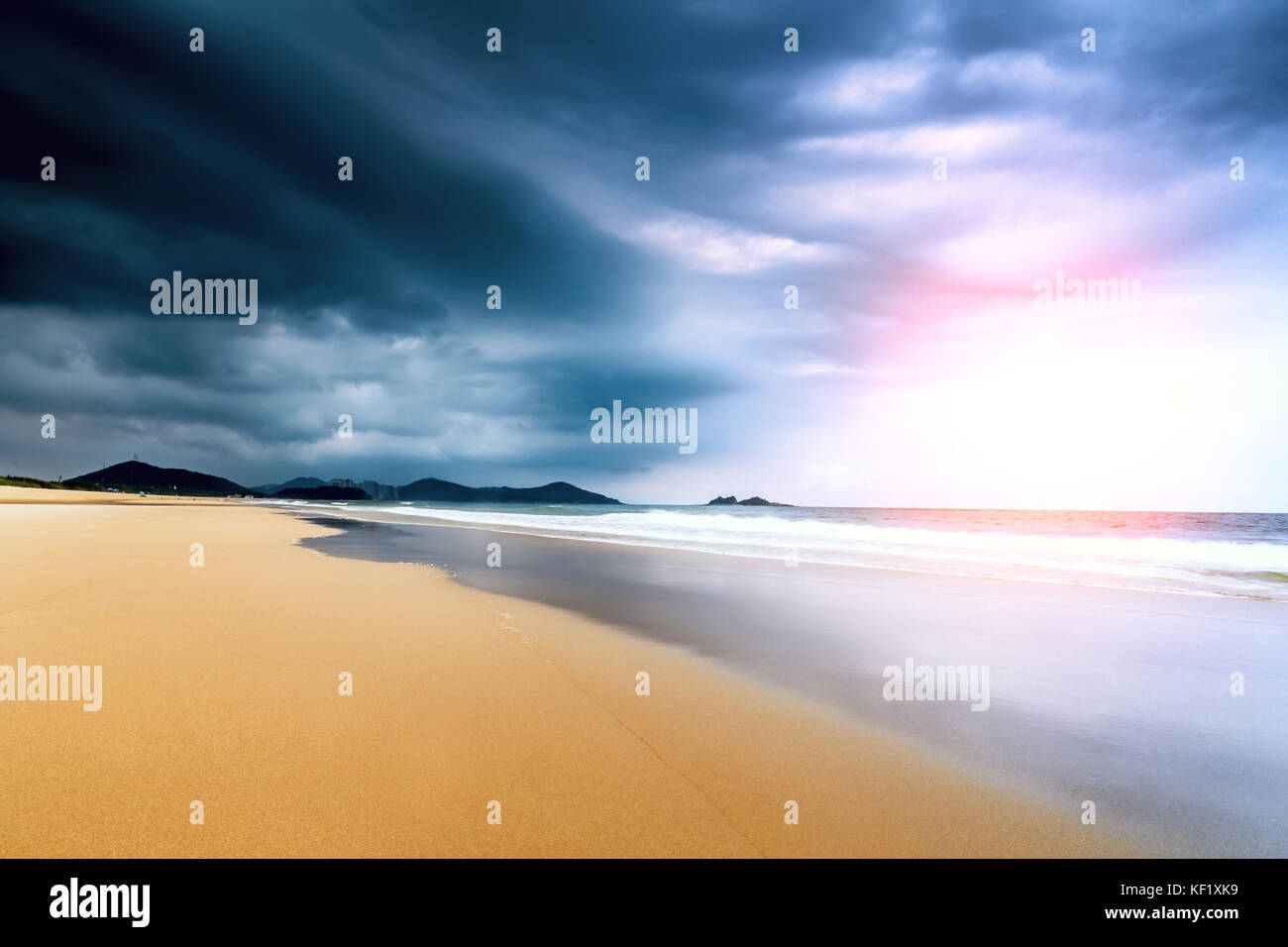 Beach marine scenery Stock Photo - Alamy