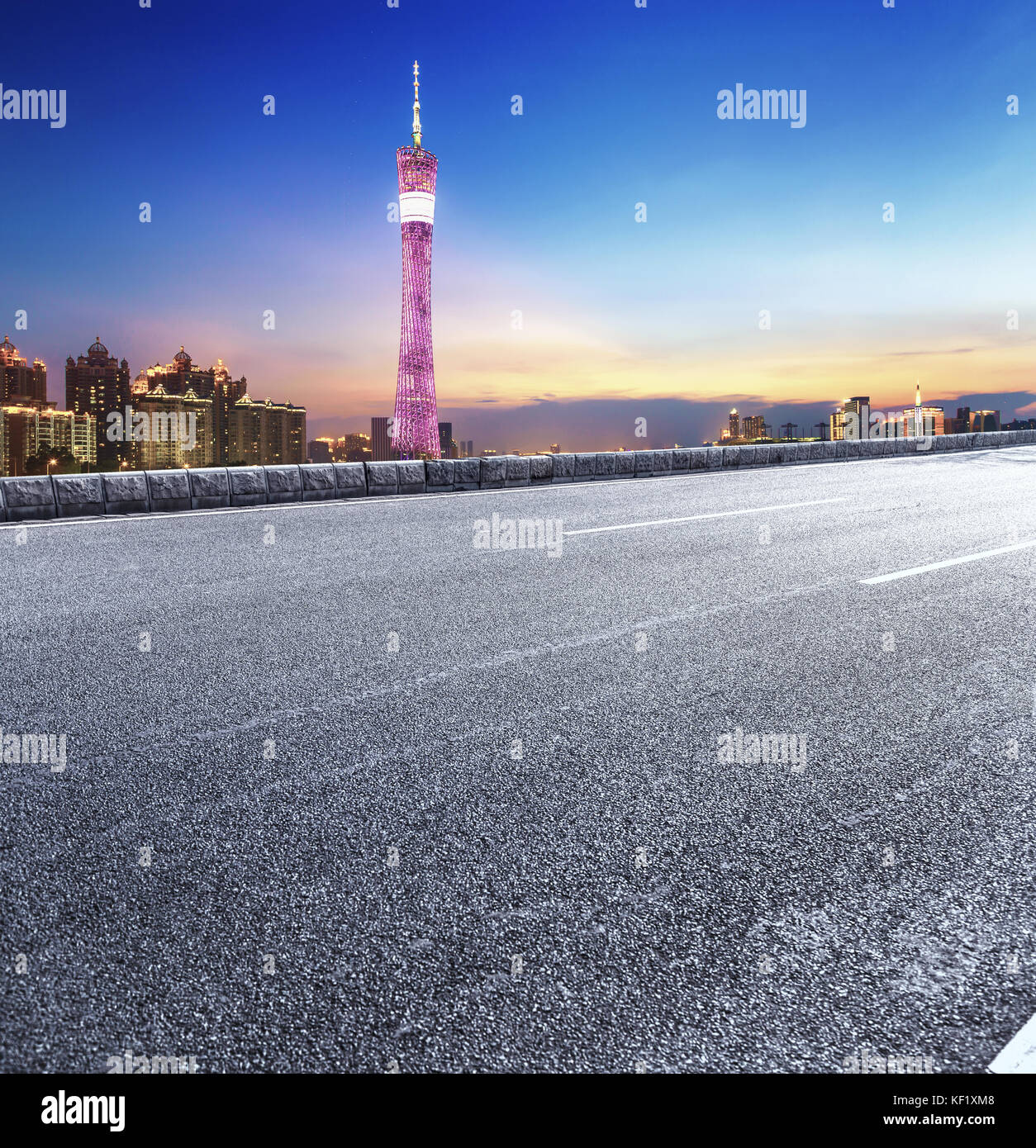 Urban road without car Stock Photo - Alamy